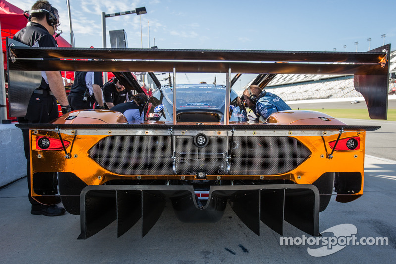 Rear diffuser on the #60 Michael Shank Racing Riley Ford EcoBoost V6 at ... Rear diffuser on the #60 Michael Shank Racing Riley Ford EcoBoost V6 at ...