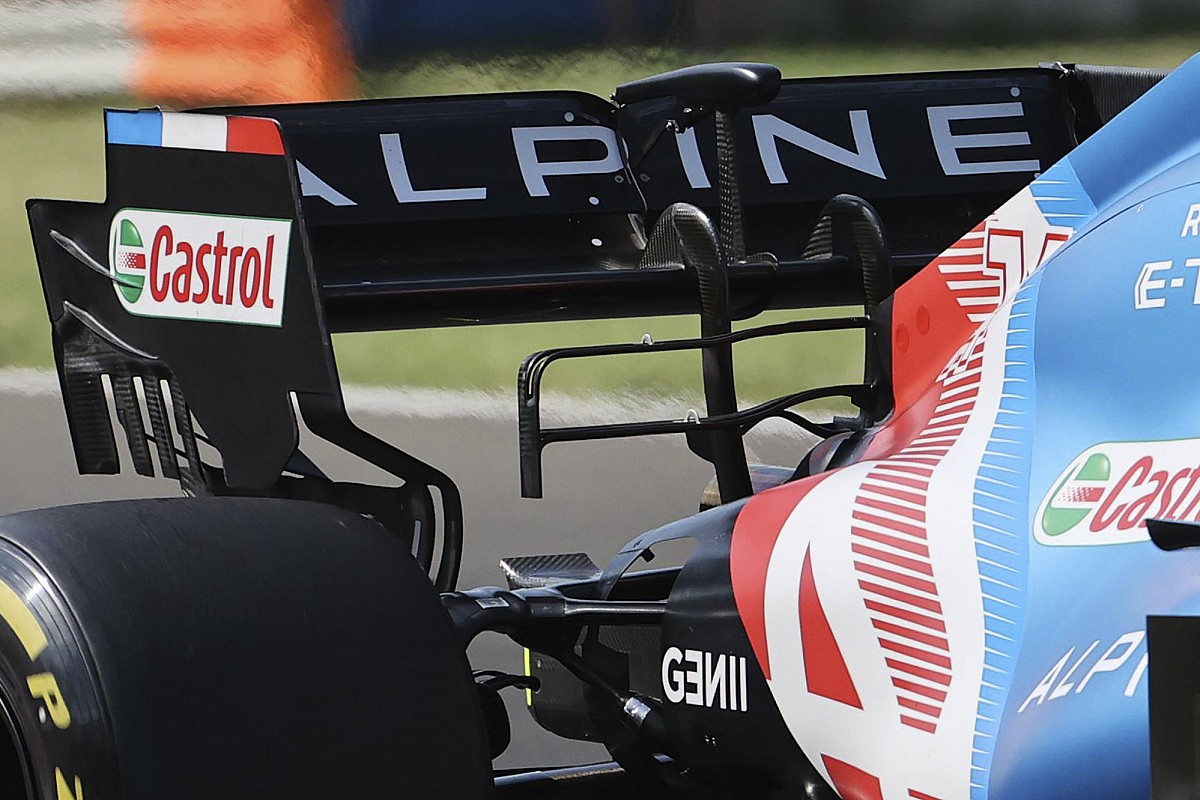 El alerón trasero del Alpine de Alonso y Ocon que fue triunfal