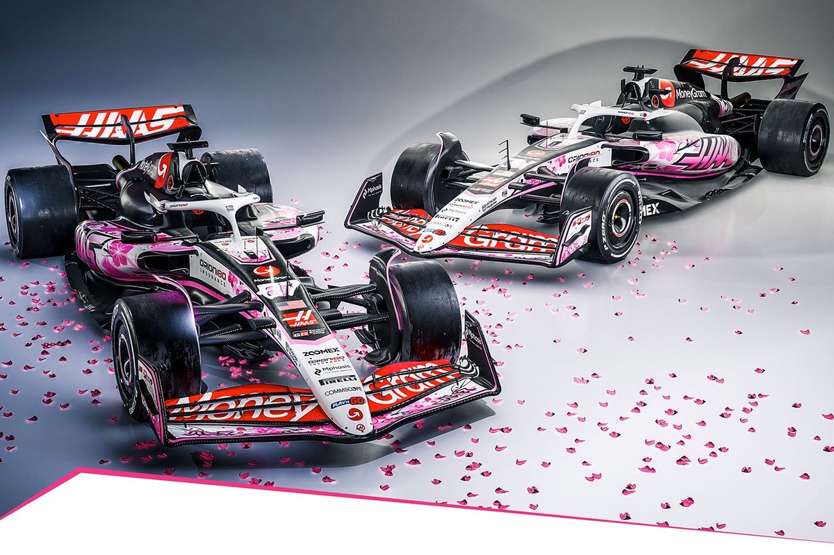 Haas reveals beautiful cherry blossom livery for Japanese Grand Prix weekend