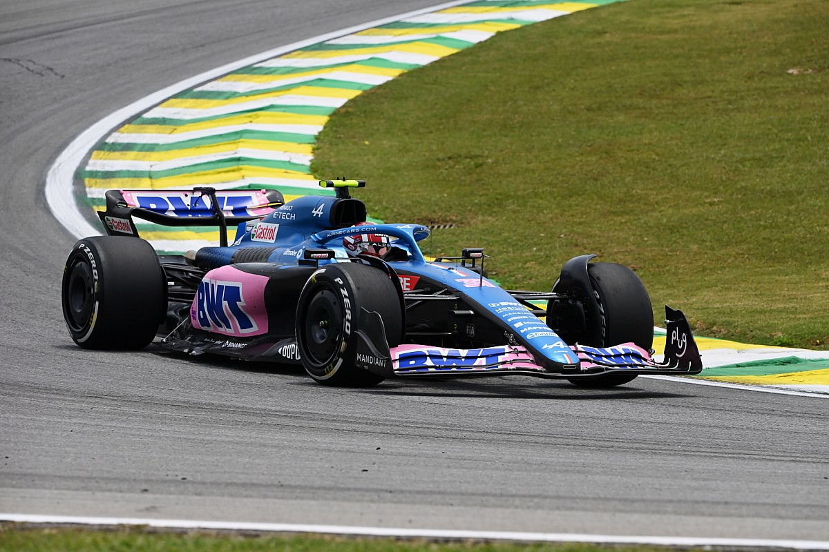Ocon lidera la FP2 de la F1 en Brasil delante de "Checo" Pérez