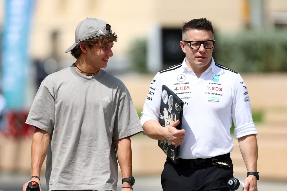 Kimi Antonelli continues prank war with his Mercedes race engineer ...