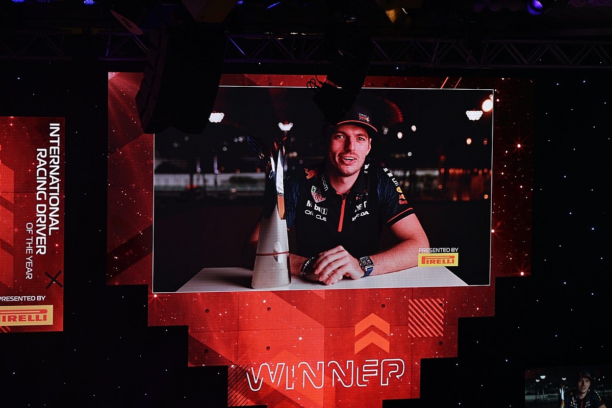 Verstappen, Piloto Internacional del Año en los Autosport Awards 2023