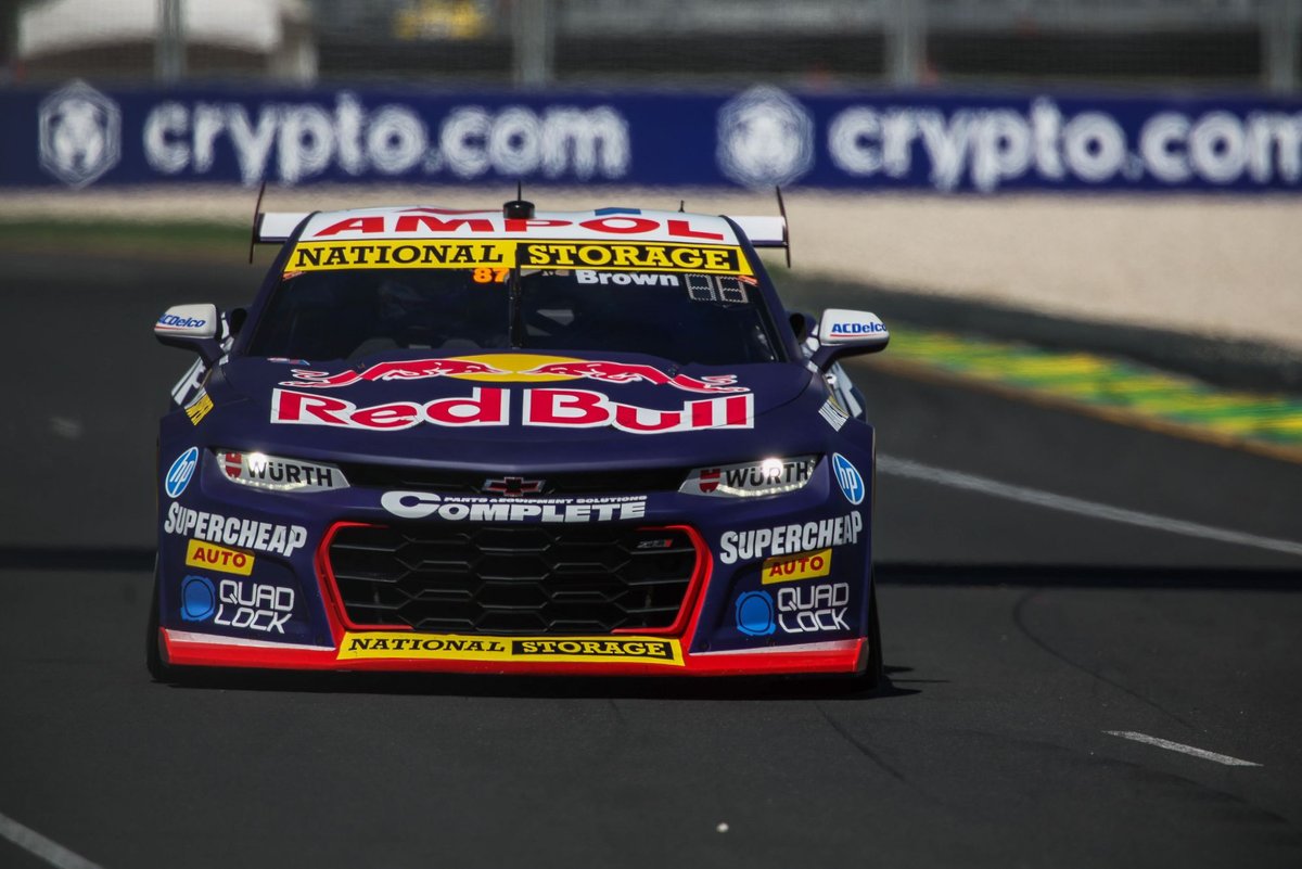 Supercars Albert Park: Brown wins Race 2 as Triple Eight's streak continues