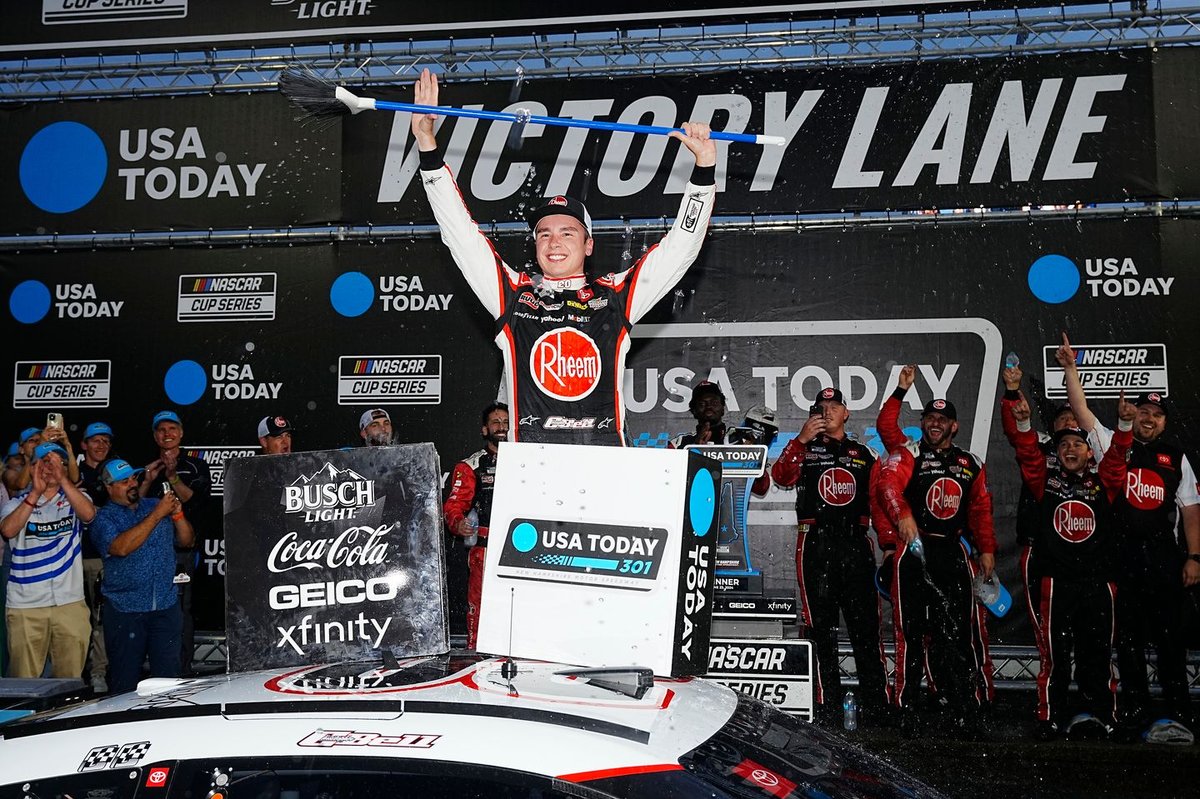 NASCAR Cup New Hampshire: Bell wins on rain tyres in weekend sweep