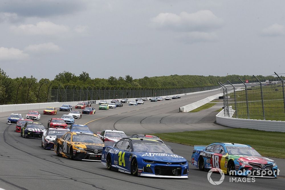 What time and channel is Saturday's Pocono NASCAR race?