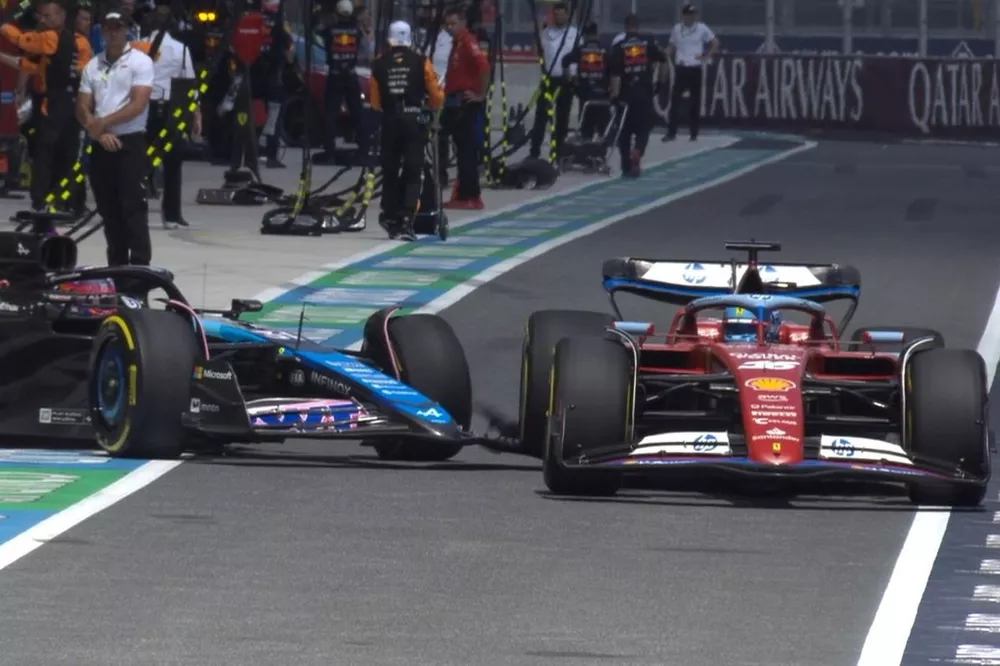Vídeo: la sanción a Ocon por chocar con Leclerc antes de la carrera sprint