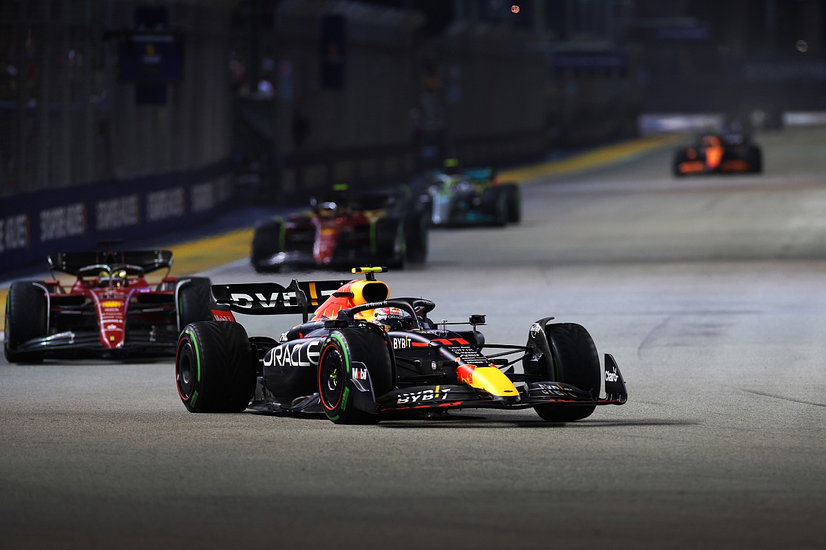 Leclerc "surprised" at how Perez surged clear in F1 Singapore GP ...