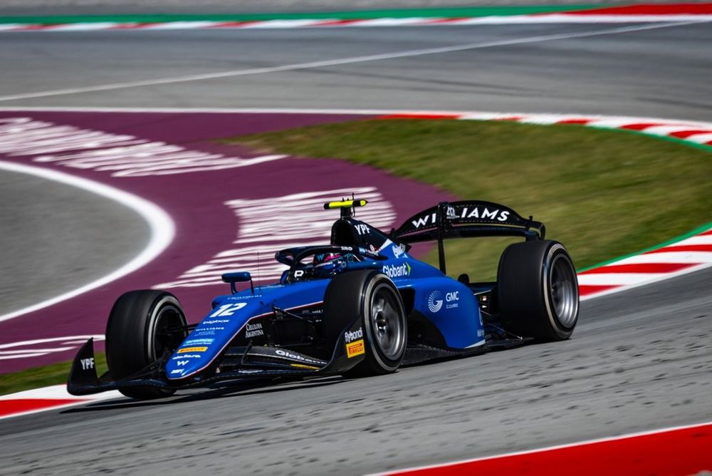 Colapinto arranca tercero el viernes de la F2 en Barcelona