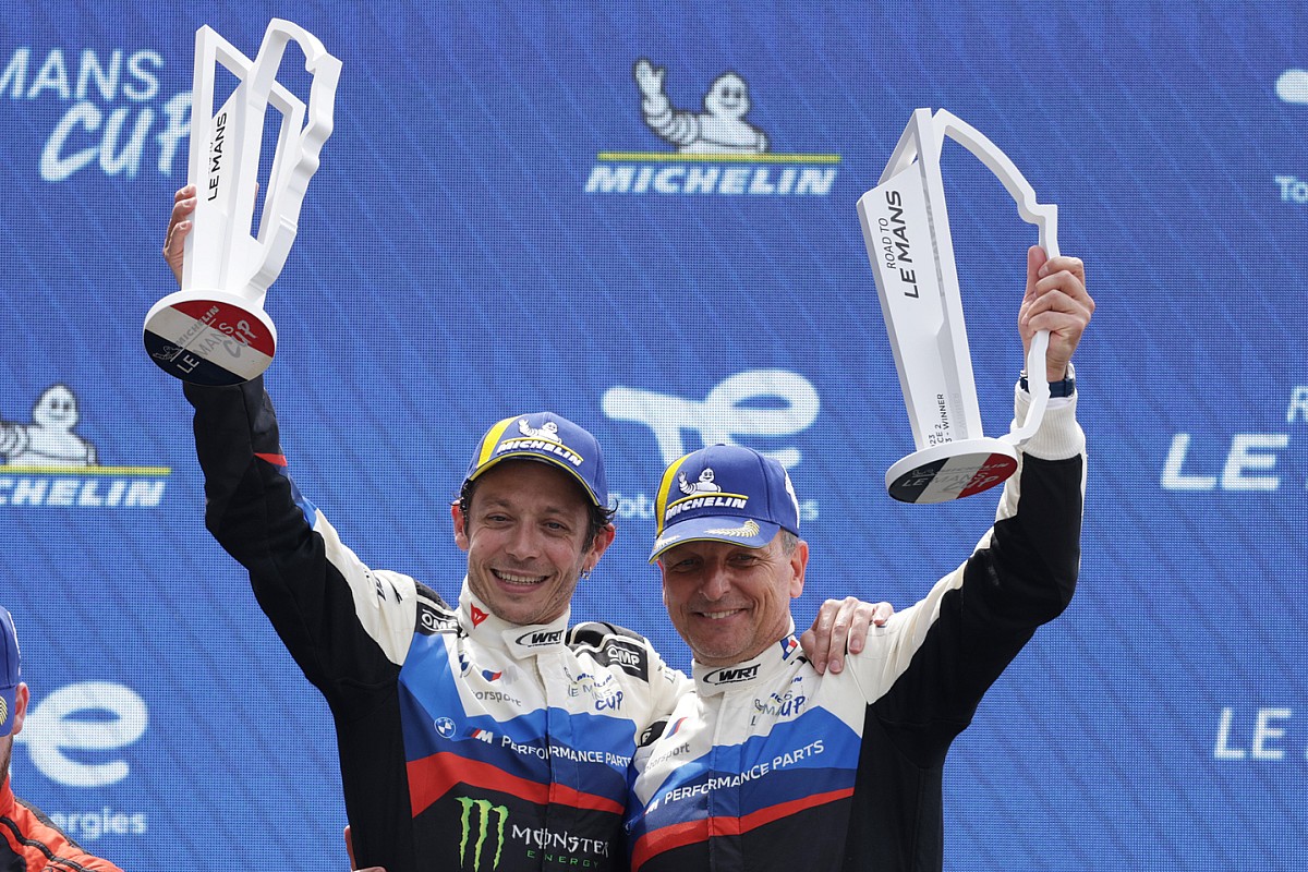 MotoGP legend Valentino Rossi scores Road to Le Mans win