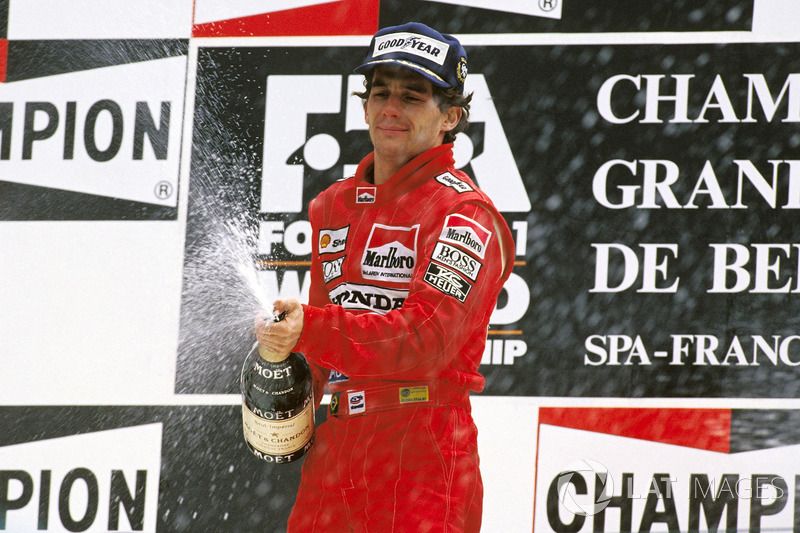 Gallery: Best of Senna's podium celebrations