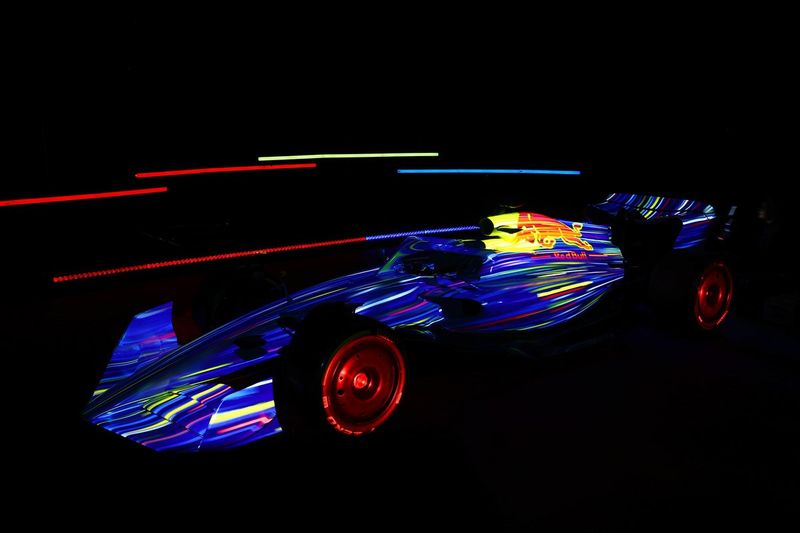 Red Bull launches 2022 F1 livery on RB18 show car