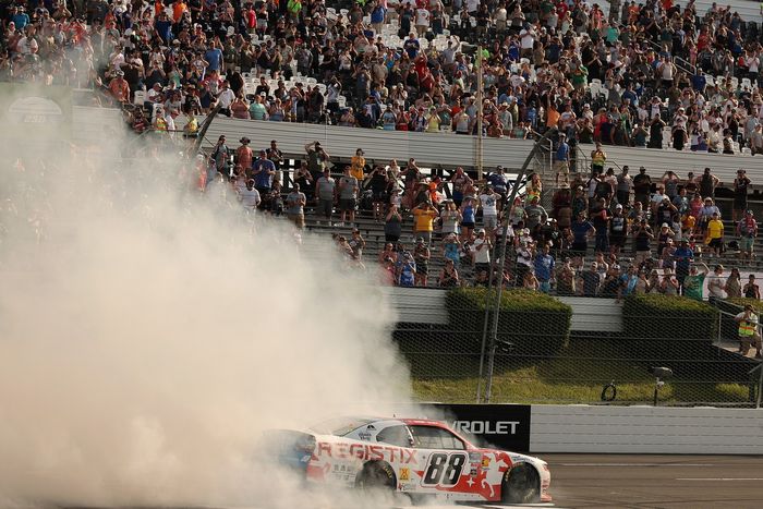 Connor Zilisch and crew chief Dale Earnhardt Jr. win Pocono NASCAR ...