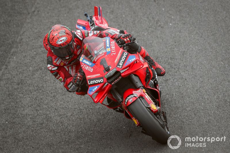 MotoGP Japanese GP: Bagnaia grabs sprint win after Acosta's crash