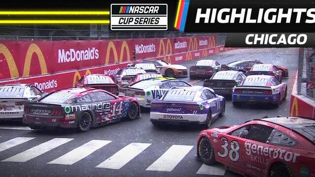 Massive pileup collects the field in Turn 11 at Chicago - NASCAR Cup Videos