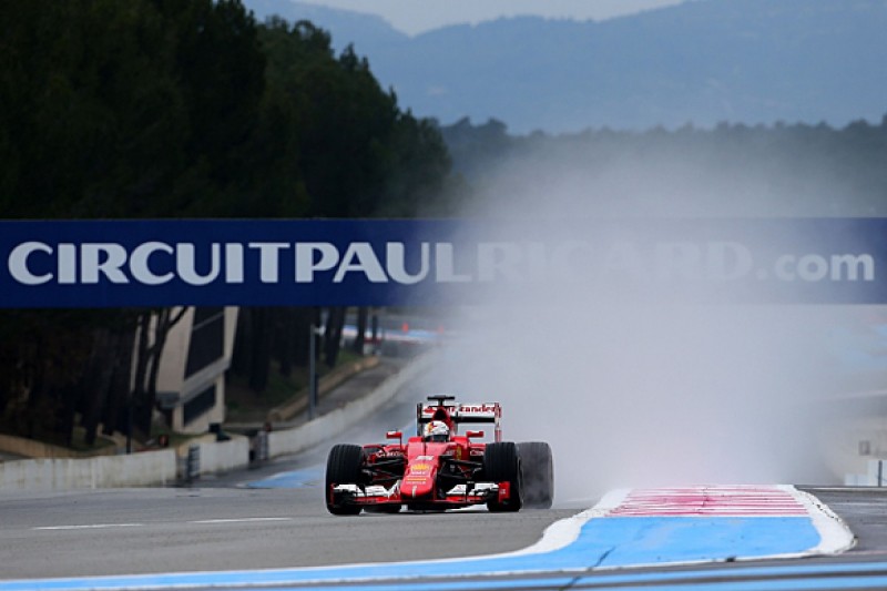 Pirelli F1 wet tyre test: Ferrari's Sebastian Vettel leads day two