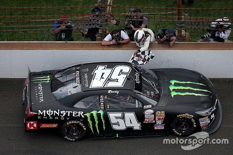 Race winner Kyle Busch goes to infield medical center