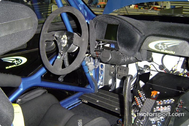 The new Subaru Impreza WRC2004: the cockpit at Subaru Impreza WRC2004 ...