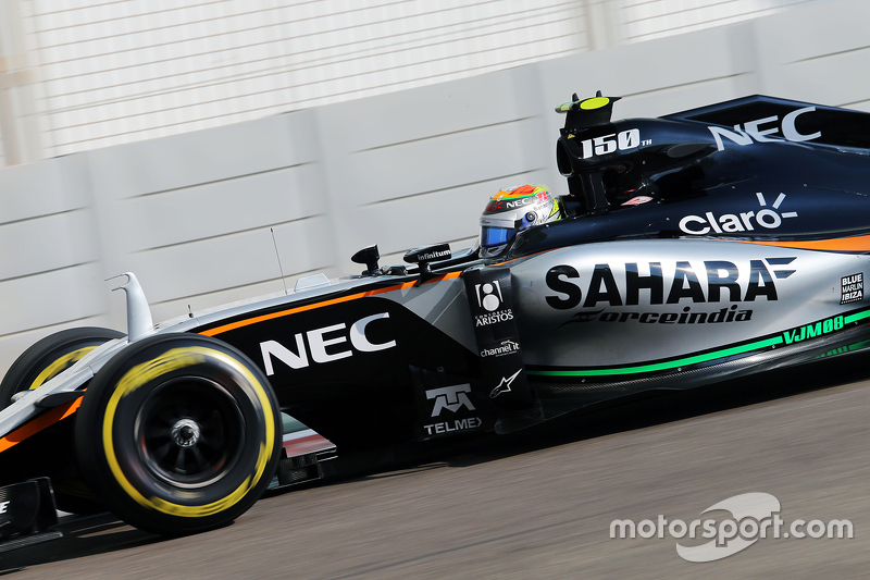 Sergio Perez, Sahara Force India F1 VJM08 at Abu Dhabi GP